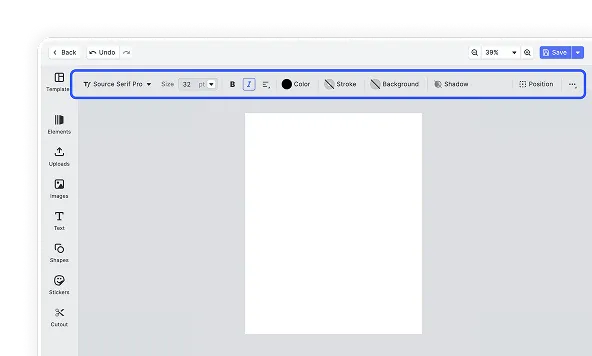 Design Editor UI Web | CE.SDK Demo | IMG.LY